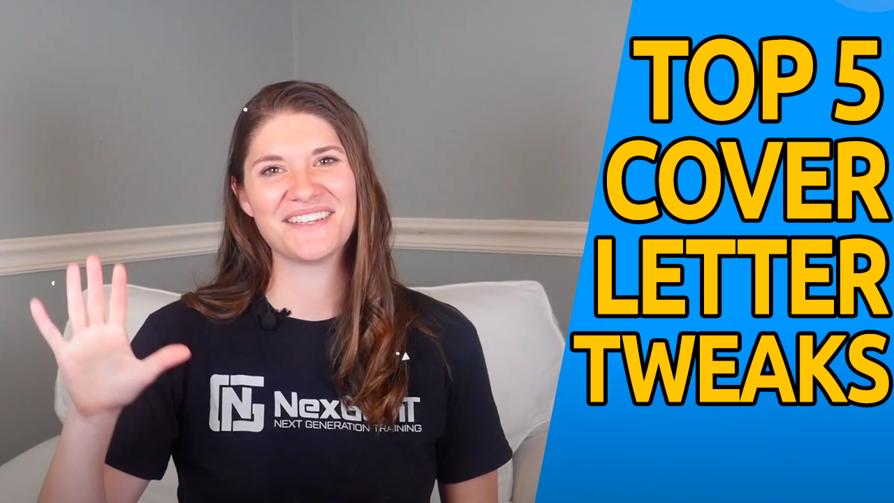 Top 5 Ways to Tweak a Cover Letter - NexGenT